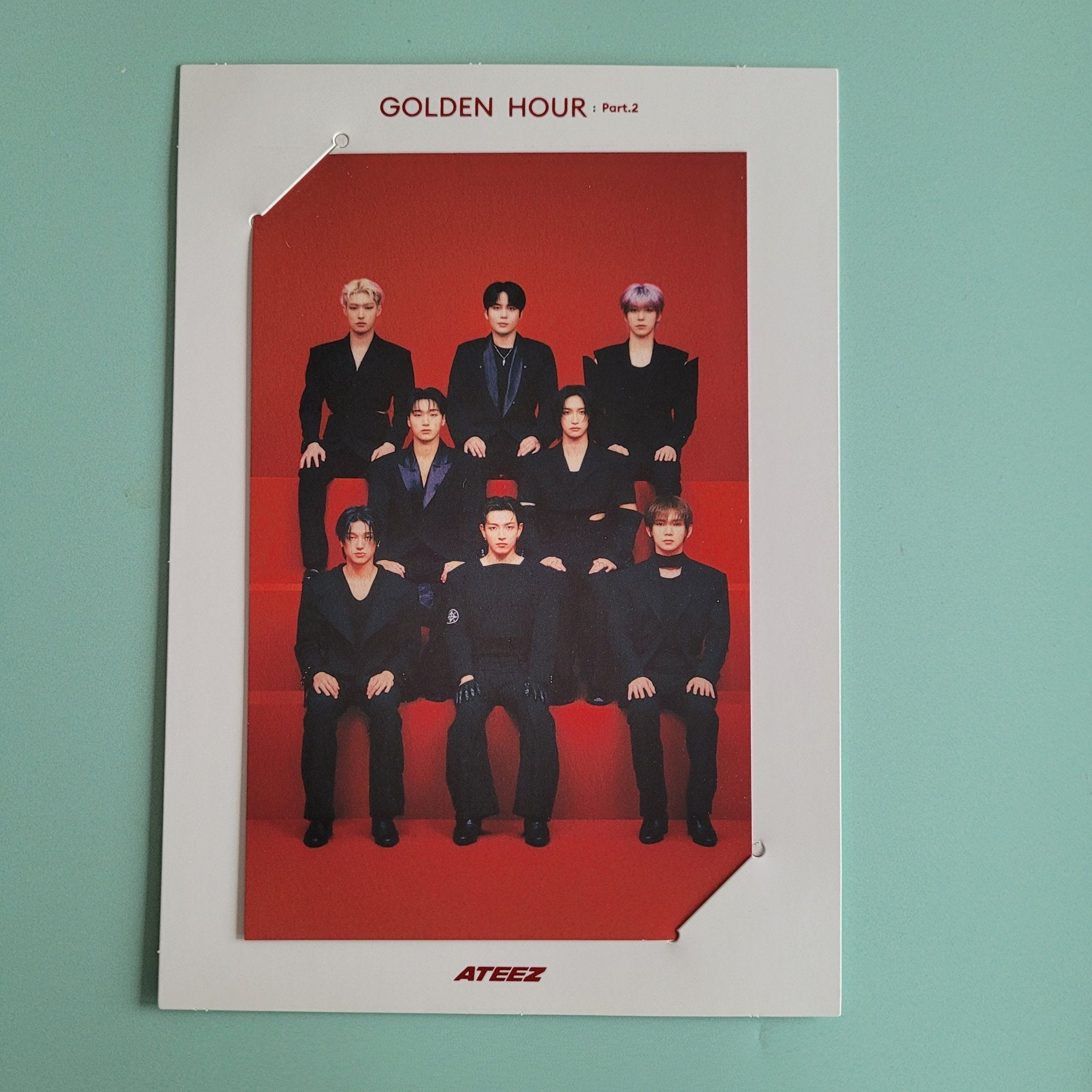 Ateez Golden Hour Part 2 Framed Postcard: Diary Unit – KPop Idol